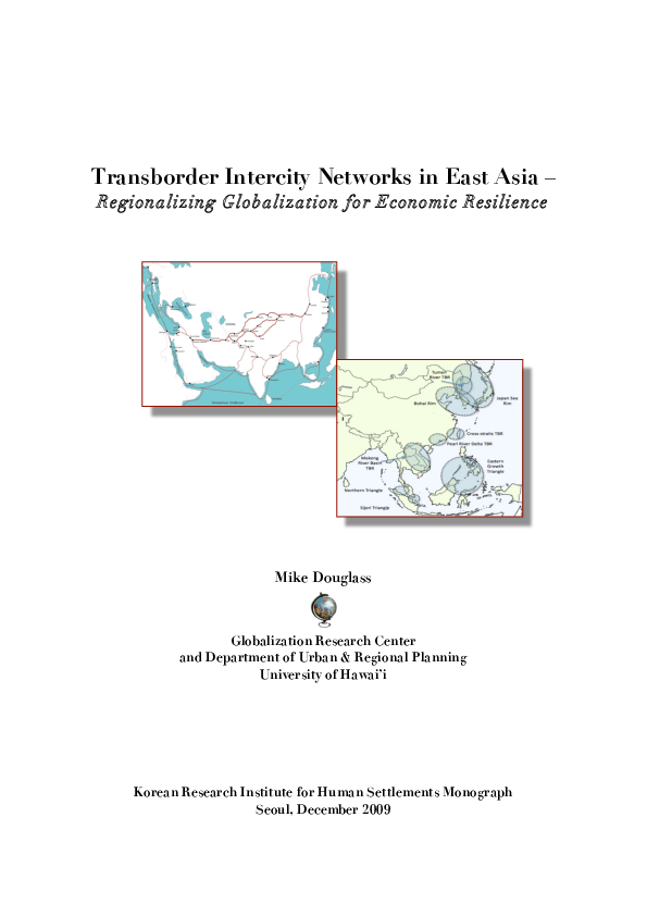 (PDF) Transborder Intercity Networks in East Asia – Regionalizing ...
