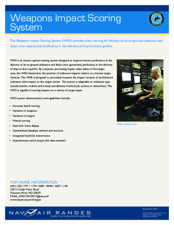 (PDF) Leaders in providing decision-quality data Weapons Impact Scoring ...