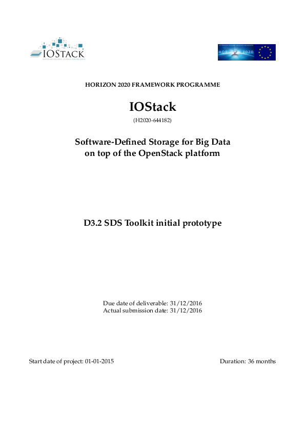 (PDF) Software-Defined Storage for Big Data on top of the OpenStack ...