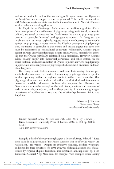 (PDF) Japan's Imperial Army: Its Rise and Fall, 1853-1945, by Edward J ...