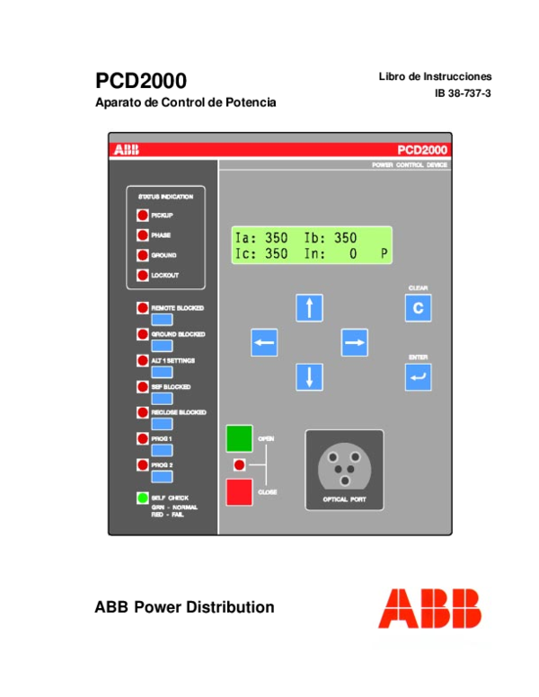 (PDF) PCD2000 Aparato de Control de Potencia ABB Power Distribution