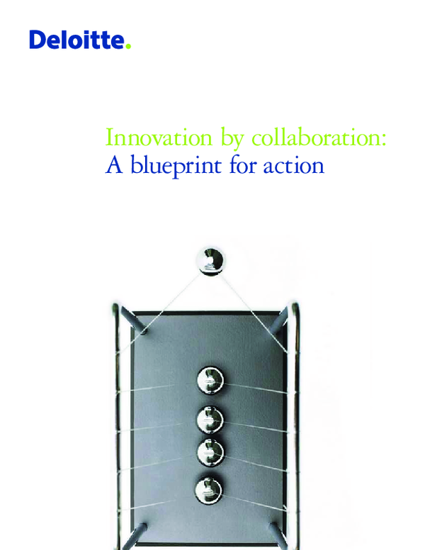 (PDF) Innovation by Collaboration: A Blueprint for Action