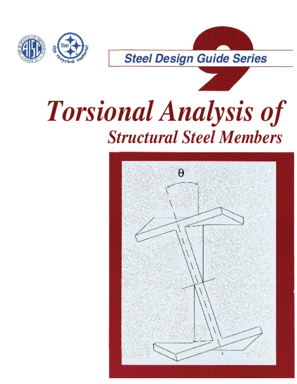 (PDF) Steel Design Guide Series Torsional Analysis of Structural Steel ...