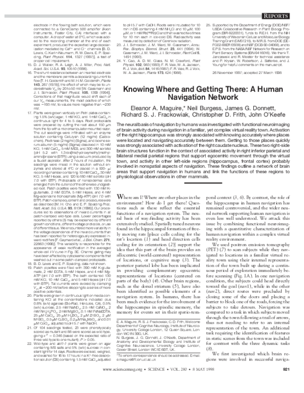 (PDF) Knowing Where and Getting There: A Human Navigation Network
