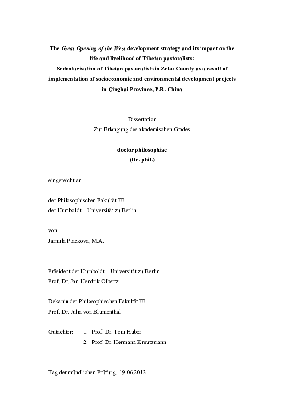 (PDF) The Great Opening of the West development strategy and its impact ...