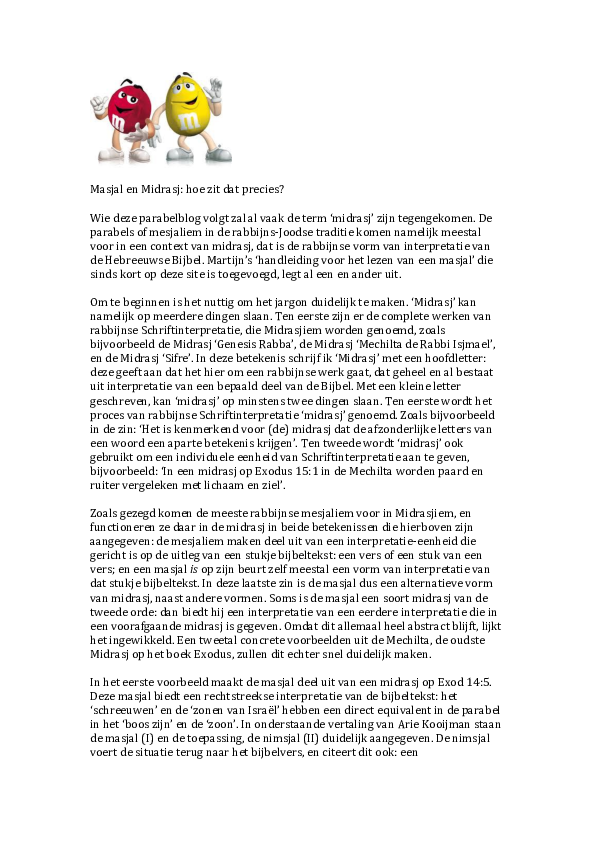 (DOC) mashal en midrasj_maart 2017.docx | Lieve M Teugels - Academia.edu