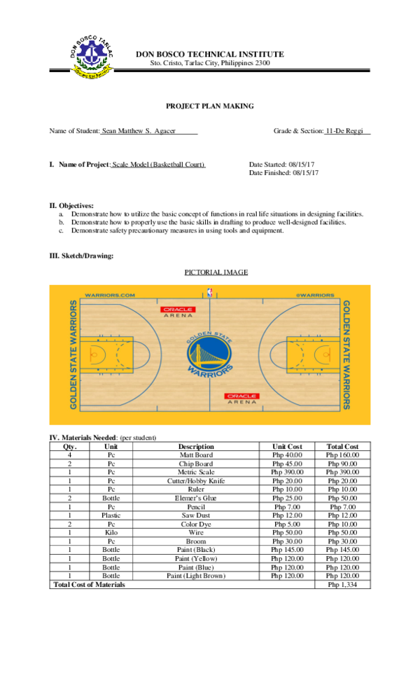 (DOC) Project Plan Pre cal