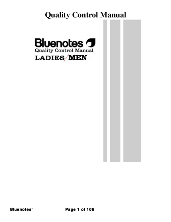 (PDF) Quality Control Manual