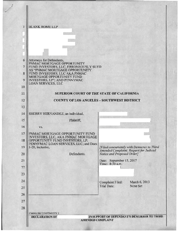 (PDF) SH #2 Demurrer to Third Amended Complaint, Request for Judicial ...