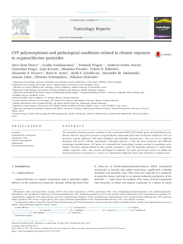 (PDF) CYP polymorphisms and pathological conditions related to chronic ...