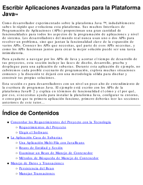 (PDF) Programación avanzada en Java