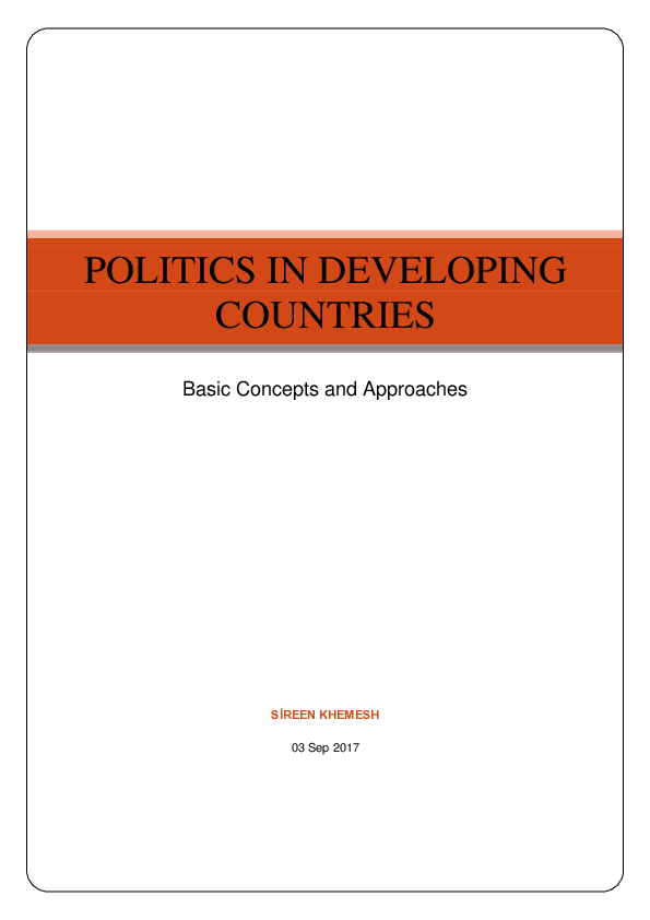 (PDF) POLITICS IN DEVELOPING COUNTRIES POLITICS IN DEVELOPING COUNTRIES ...