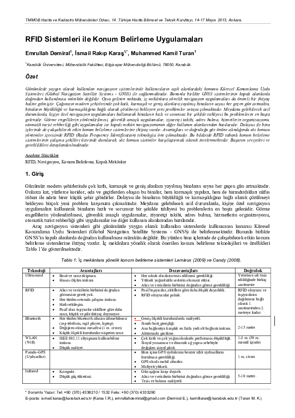 (PDF) RFID Based Positioning Applications