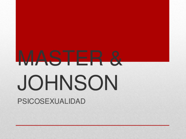 (PPT) MASTER & JOHNSON