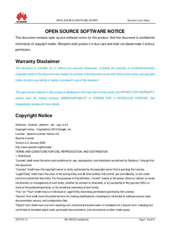 (PDF) OPEN SOURCE SOFTWARE NOTICE Warranty Disclaimer | Index dafter - Academia.edu