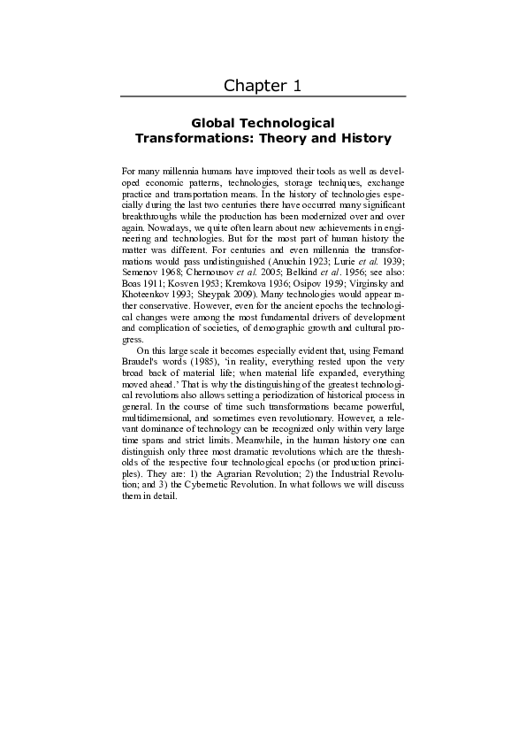 (PDF) Chapter 1. Global Technological Transformations Theory and ...