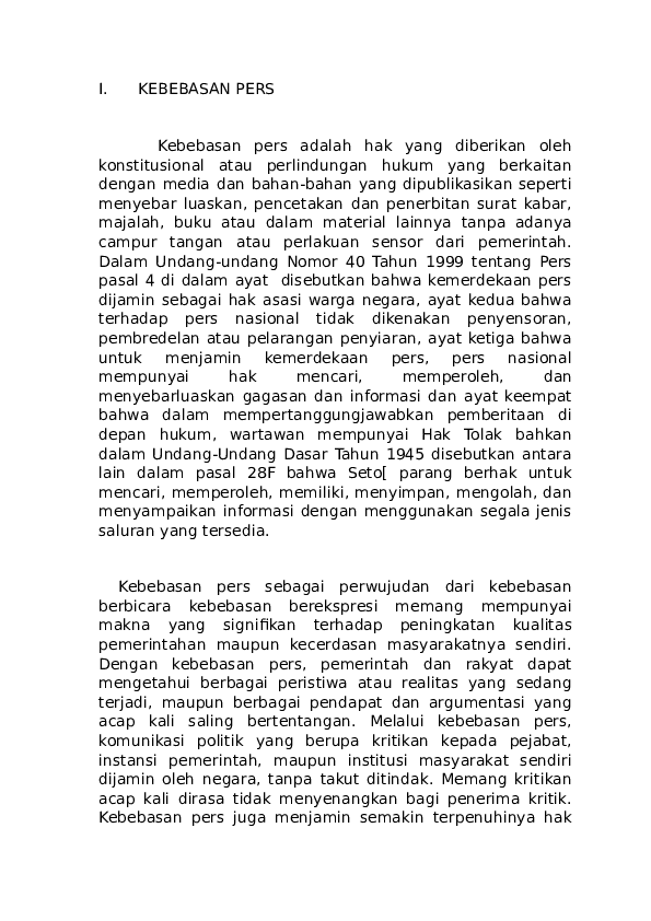 (DOC) KEBEBASAN PERS