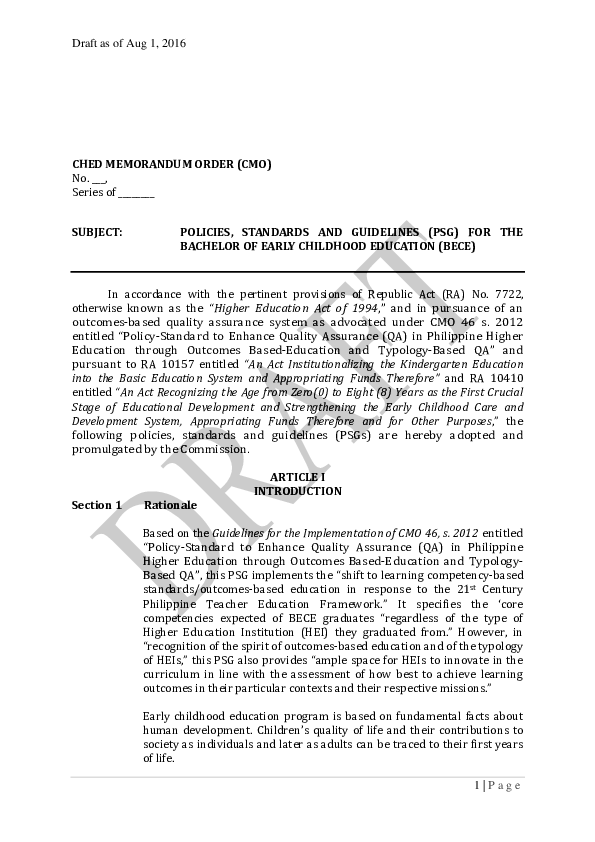 (PDF) SUBJECT: POLICIES, STANDARDS AND GUIDELINES (PSG) FOR THE ...