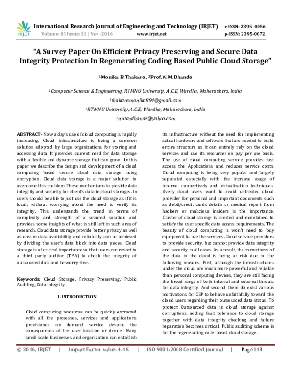 Pdf A New Efficient And Secure Por Scheme Based On Network Coding