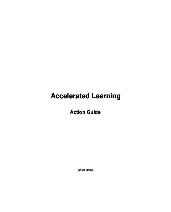 (PDF) Accelerated Learning - Action Guide
