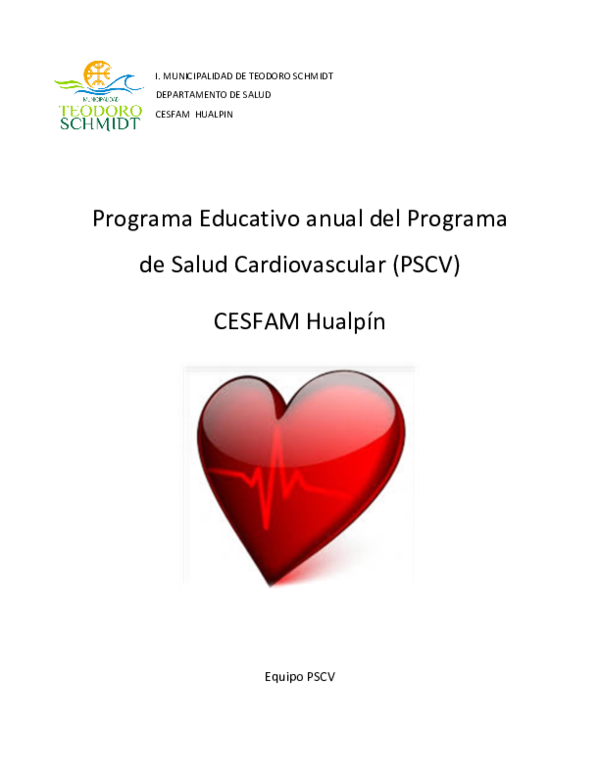 (DOC) Programa Educativo anual del Programa de Salud Cardiovascular ...