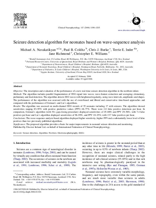 (PDF) Seizure detection algorithm for neonates based on wave-sequence ...