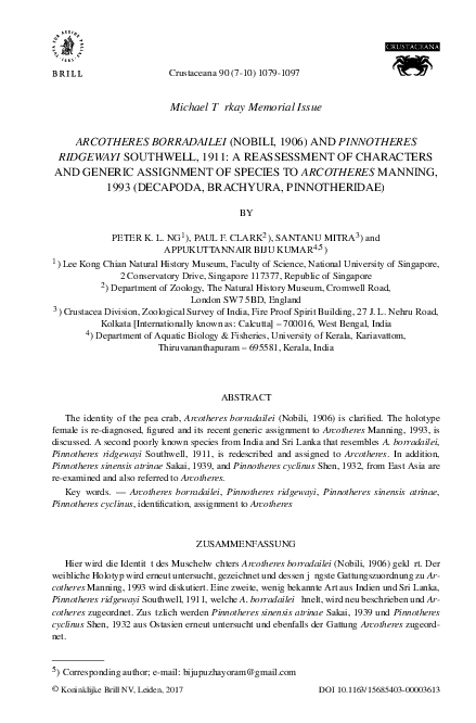(PDF) Ng et al 207 Arcotheres spp