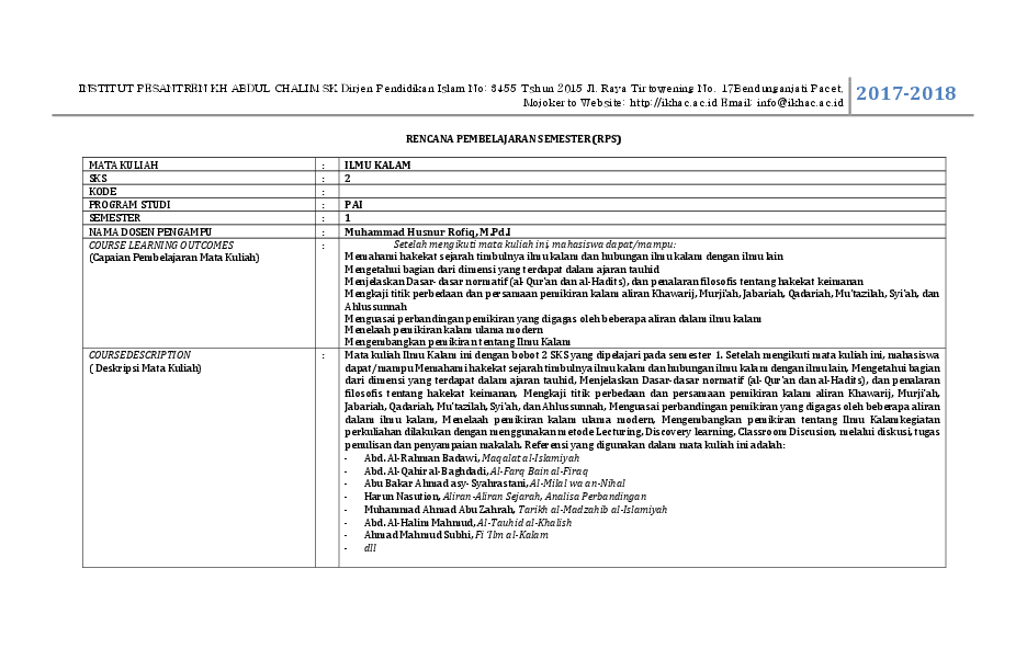 (PDF) MODUL ILMU KALAM