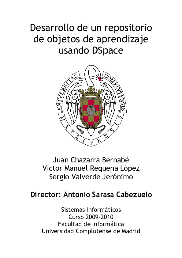 (PDF) Desarrollo de un repositorio de objetos de aprendizaje usando DSpace