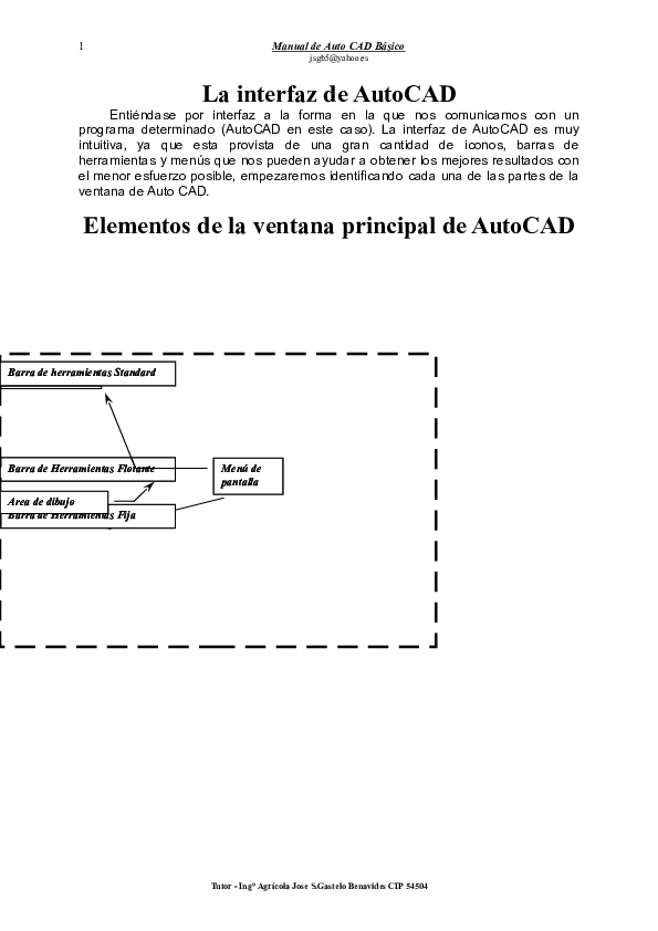 (DOC) La interfaz de AutoCAD