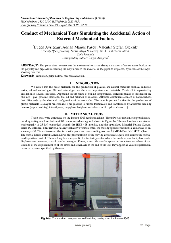 (PDF) Conduct of Mechanical Tests Simulating the Accidental Action of ...