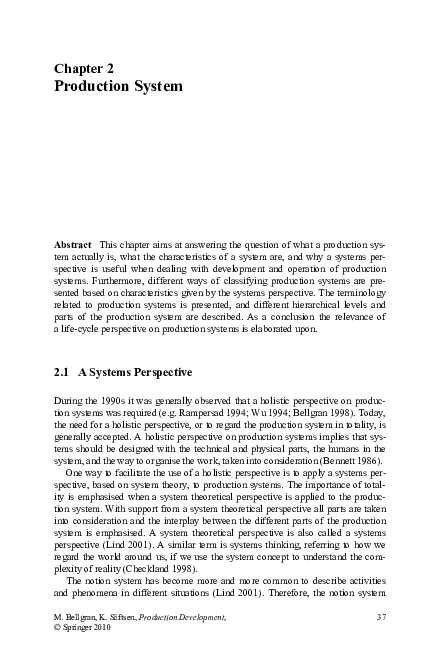 (PDF) Production System