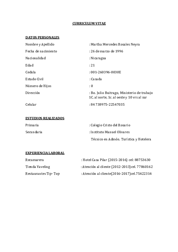 (DOC) CURRICULUM VITAE DATOS PERSONALES | Joel Antonio Hernández - Academia.edu