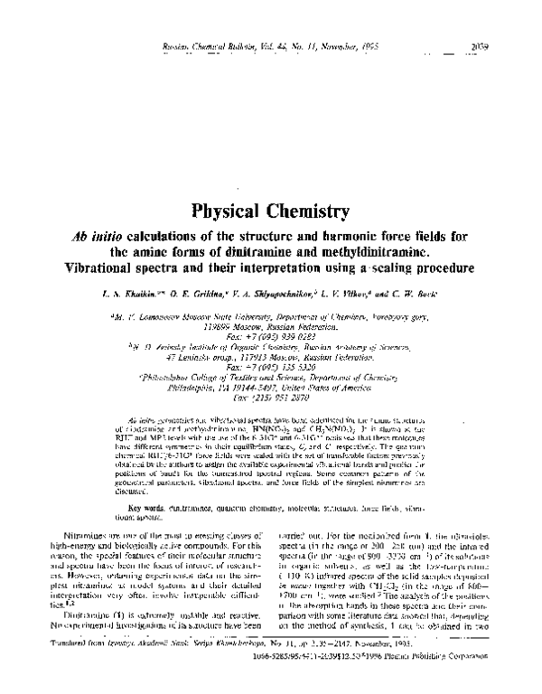 Pdf Ab Initio Prediction Of Vibrational Spectra A Database Approach
