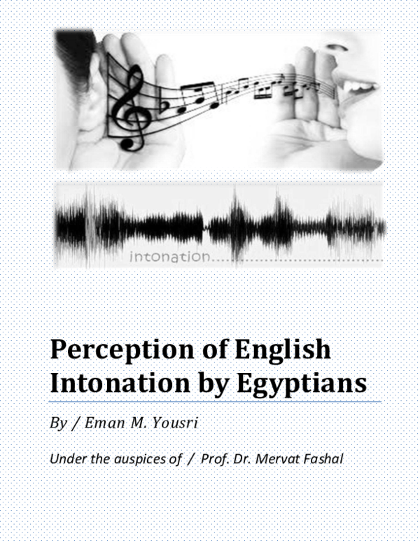 (PDF) Perception of English Intonation by Egyptians