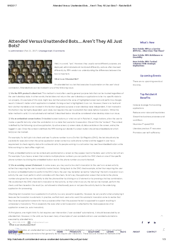 (PDF) Attended Versus Unattended Bots…Aren’t They All Just Bots ...