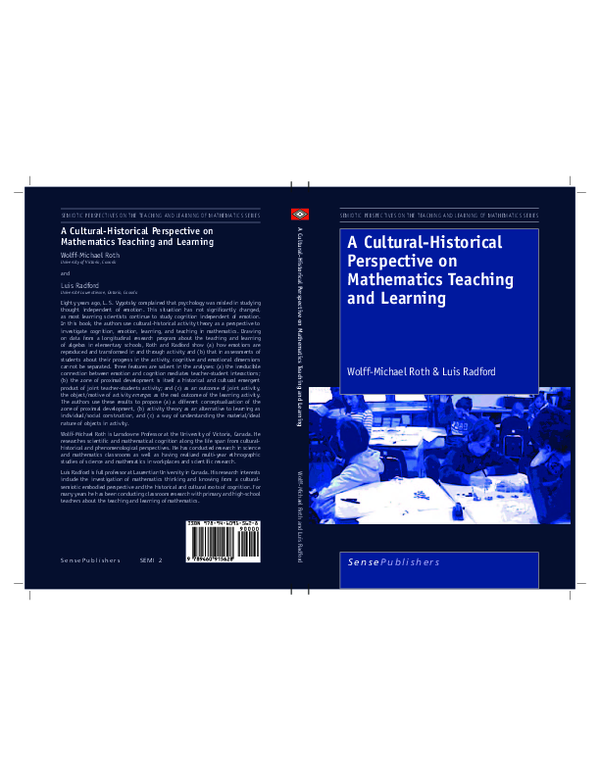 (PDF) A Cultural-Historical Perspective on Mathematics Teaching and ...