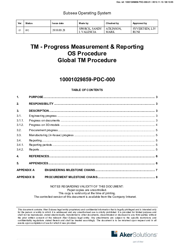 (PDF) Subsea Operating System TM -Progress Measurement & Reporting OS Procedure Global TM ...