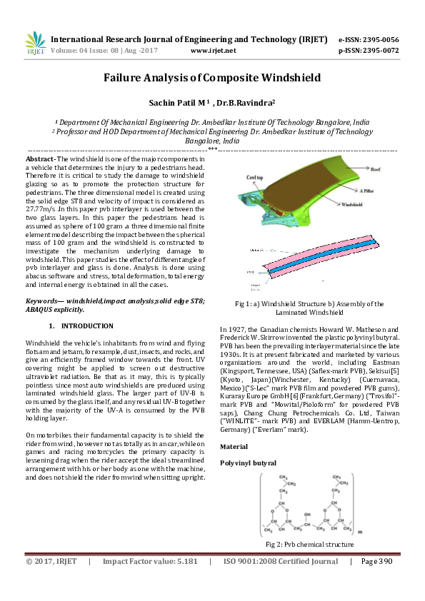 (PDF) Failure Analysis of Composite Windshield