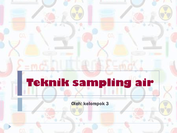 (PPT) Teknik sampling air kel