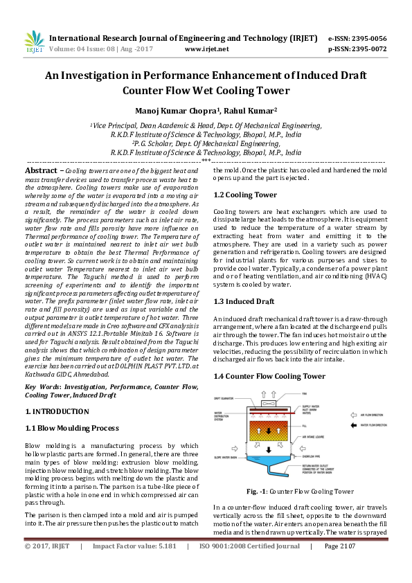 (PDF) An Investigation in Performance Enhancement of Induced Draft ...