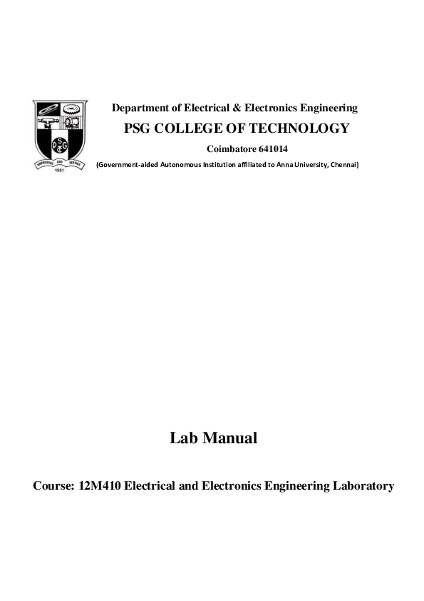 (PDF) Lab Manual Course: 12M410 Electrical and Electronics Engineering ...