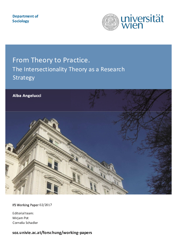 (PDF) From Theory to Practice. The Intersectionality Theory as a ...