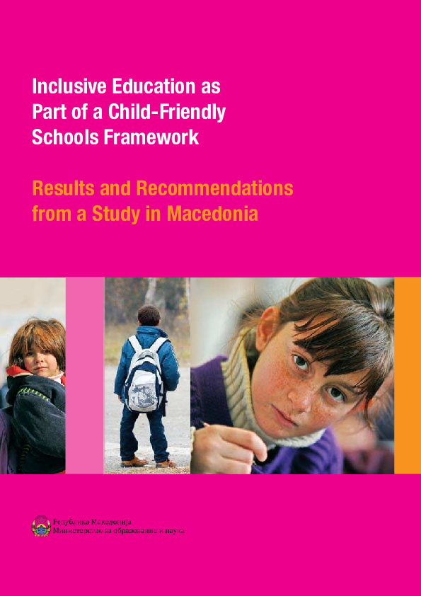 (PDF) Inclusive Education as Part of a Child-Friendly Schools Framework ...