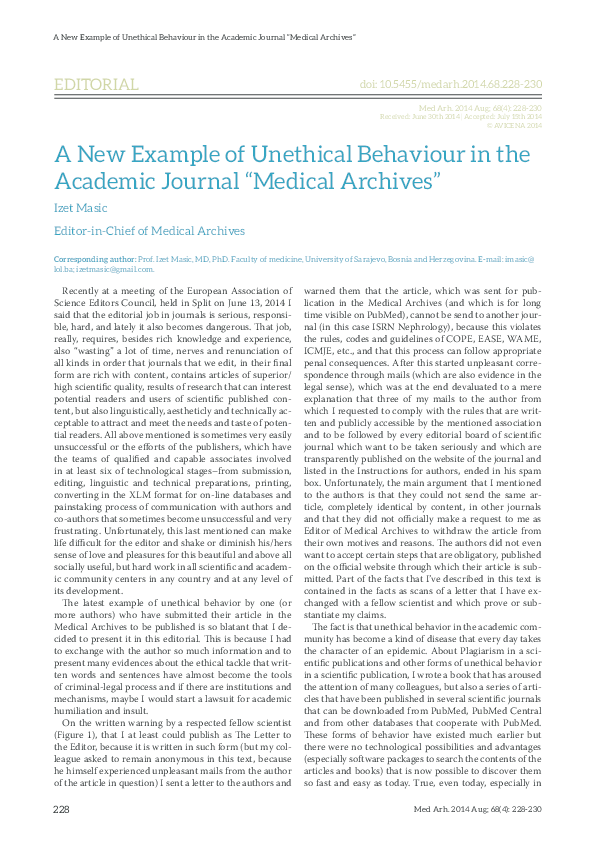 Unethical Behavior Examples
