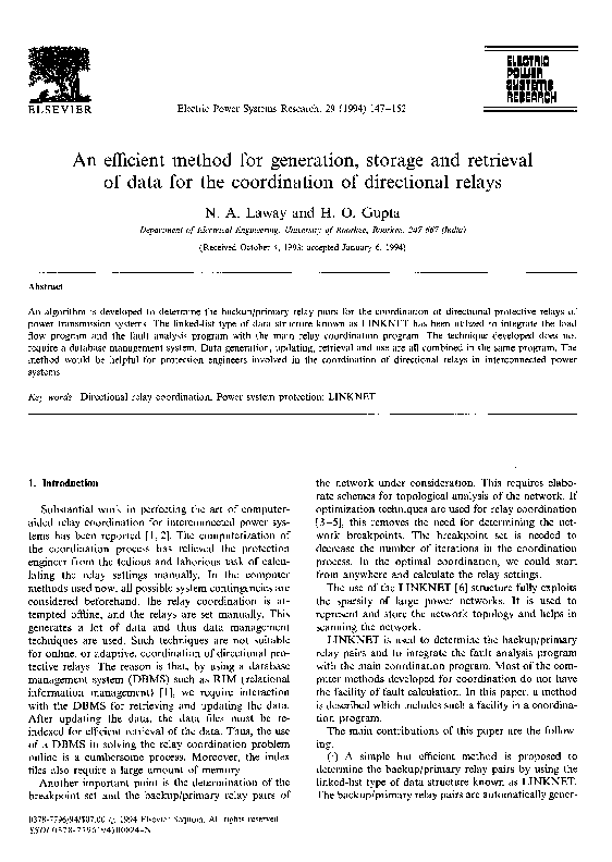 (PDF) An efficient method for generation, storage and retrieval of data ...