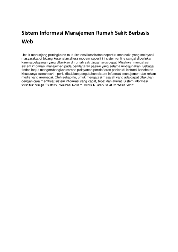(DOC) Sistem Informasi Manajemen Rumah Sakit Berbasis Web.docx