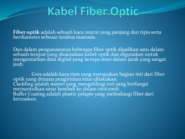 (PPT) Kabel Fiber Optic