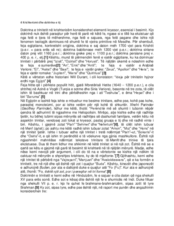 (DOC) Krishterizmi dhe doktrina e tij