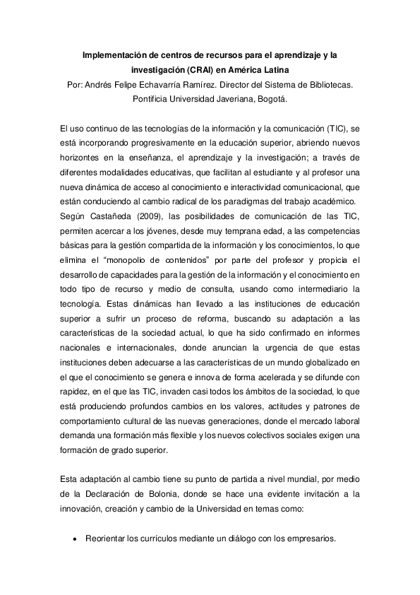 (PDF) Implementación de centros de recursos para el aprendizaje y la ...